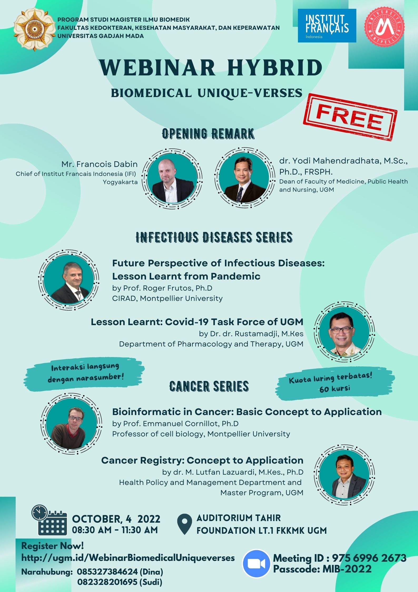 Webinar Hybrid Biomedical Unique-VERSES “Bioinformatics and Infectious Diseases Series ...
